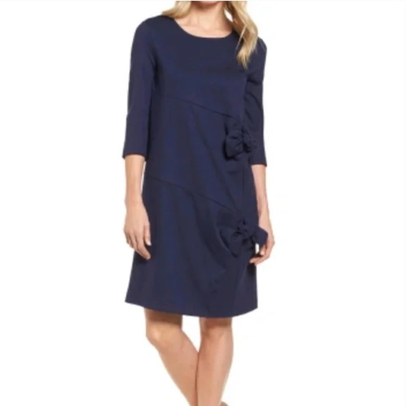 Halogen | Dresses | Halogen Navy Bow Front Dress Nwt | Poshmark